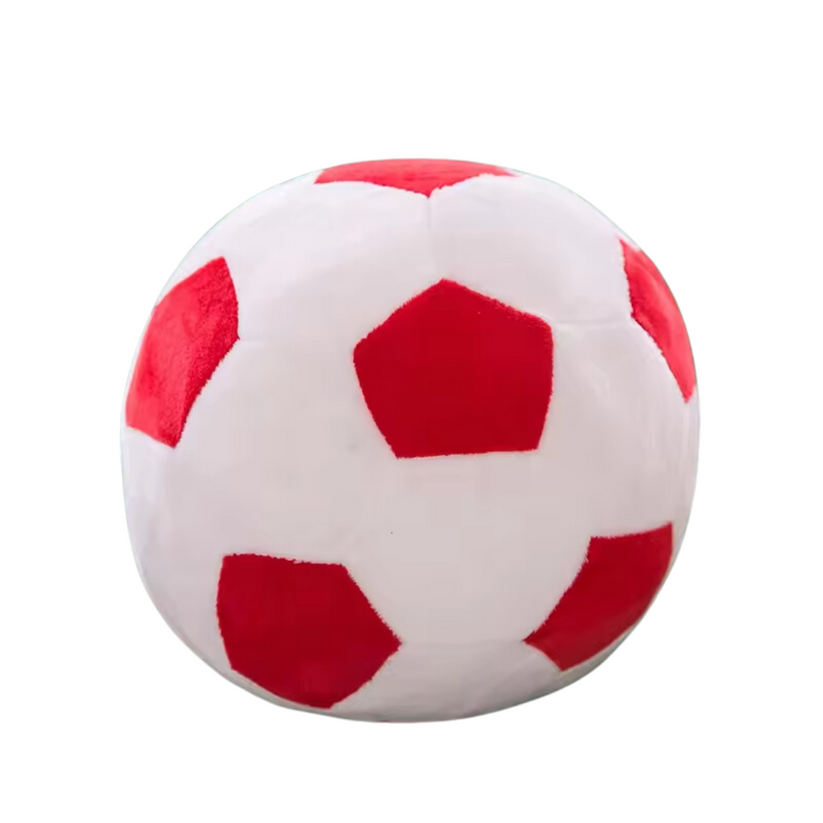 WHITE-RED BALL PLUSH TOY – TechMax