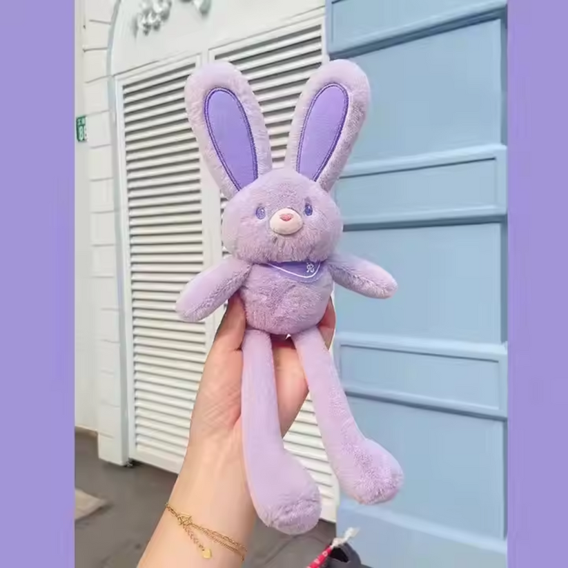 Purple - Stretch Ear Leg Bunny - Stretchable Bunny Toy – TechMax