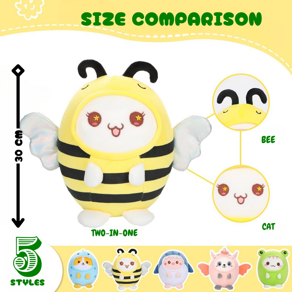BEE CAT PLUSH TOY – TechMax